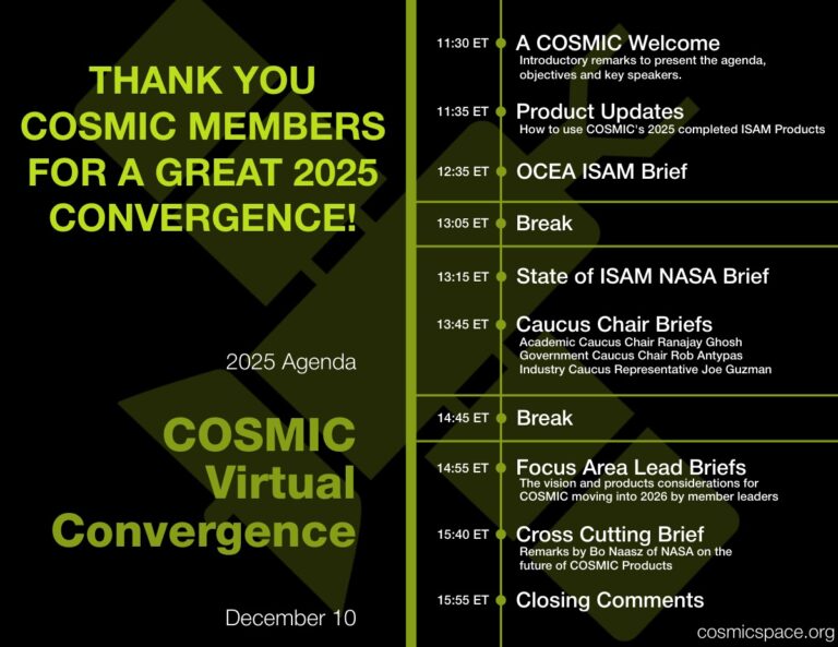 2025 Virtual Convergence Wrap-Up – COSMIC