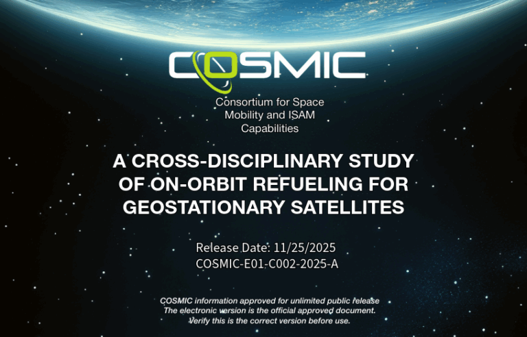 COSMIC – Consortium for Space Mobility and ISAM Capabilities